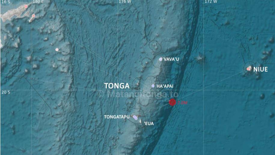 No damage reported after 7M quake wakes Tonga in early hours | Matangi Tonga